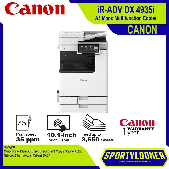 Jual Canon imageRUNNER ADVANCE iR-ADV DX 4935i A3 Mono Photocopier ...