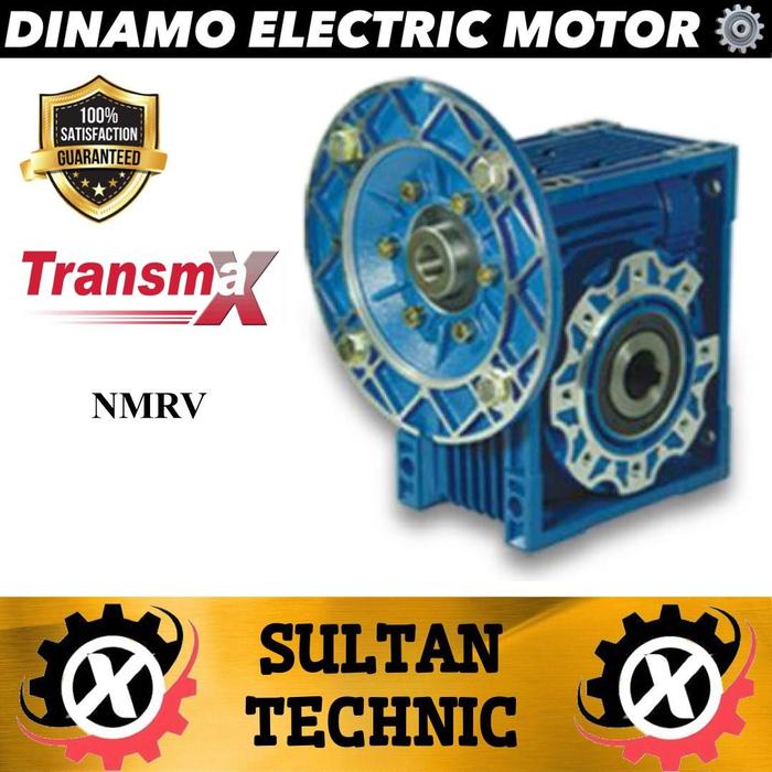 Jual Gearbox worm gear Transmax NMRV 040 RATIO 1:7.5 - 1:100 GEAR BOX ...