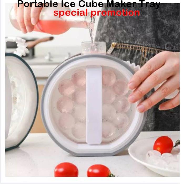Jual Best Ice Ball Bottle Form Portable Ice Cube Maker Tray 2-in-1 ...