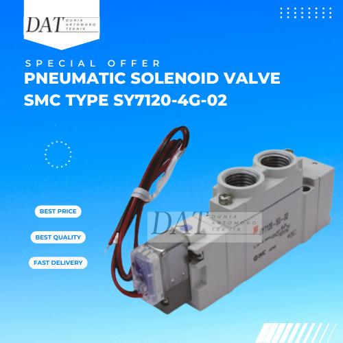 Jual Solenoid Valve SMC SY7120-4G-02 Selenoid Valve SY 7120 4G 02 AC 2 ...