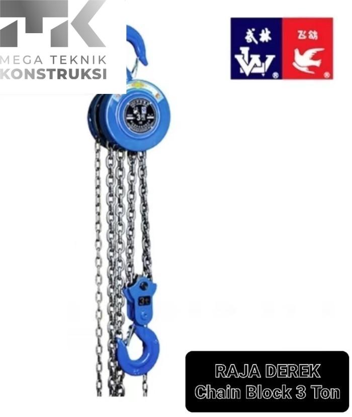 Jual Chain Block HSZ / Chain Hoist / Katrol HSZ model Cap. 3 Ton 6 ...