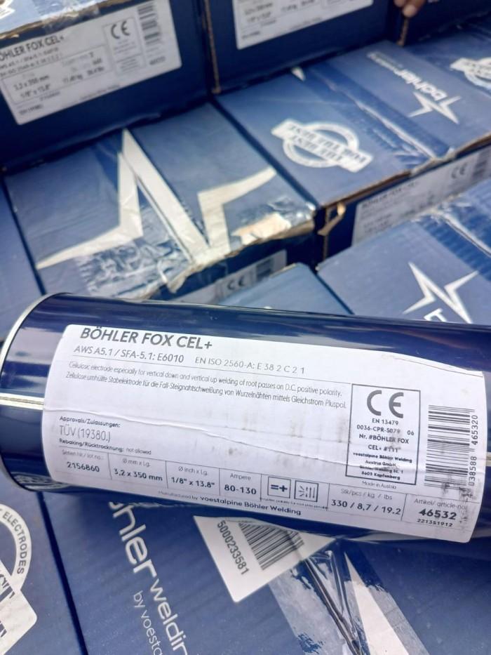 Jual KAWAT LAS STICK BOHLER FOX CEL + | AWS E6010 | PACK 1 KALENG - 3 ...