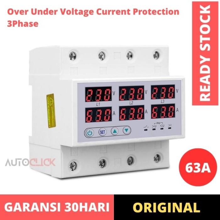 Jual Over Under Voltage Current Protection Monitor Relay 3Phase 380V 6 ...