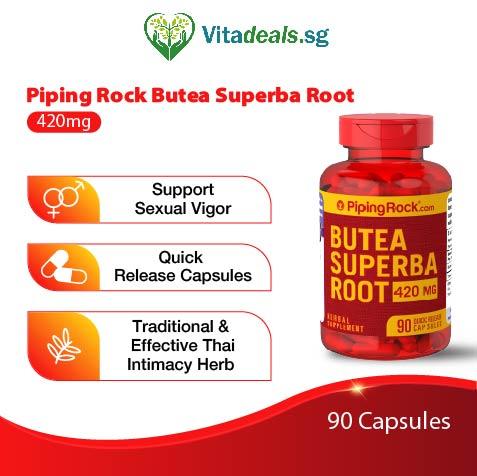 Jual Piping Rock Butea Superba Root 420mg, 90 Quick Release Capsules ...