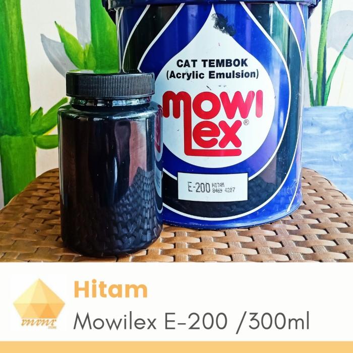 Jual CAT TEMBOK MOWILEX EMULSION E-200 HITAM REPACK 300 ML MURAL - Kota ...