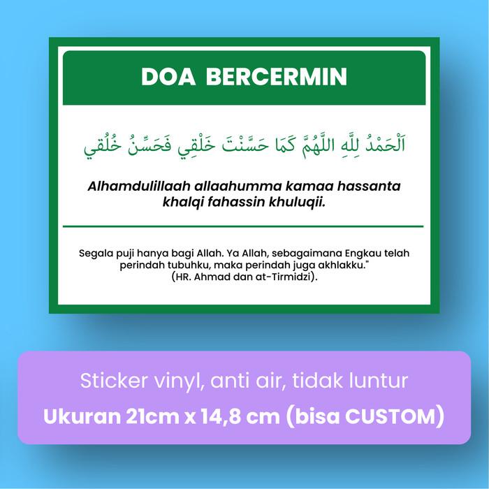 Jual STIKER Sticker Muslim Doa Bercermin Becermin - Kota Bandung ...