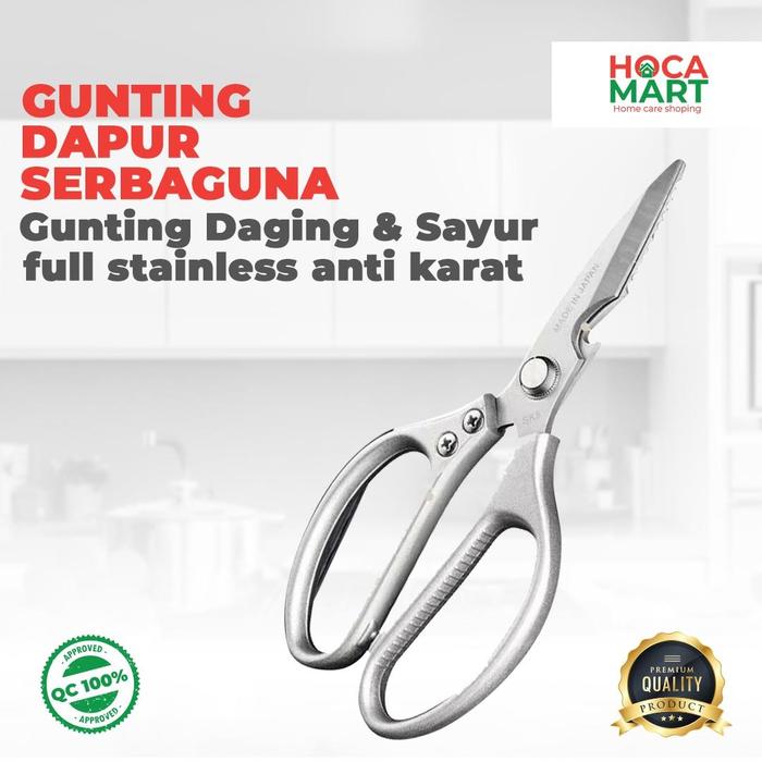 Promo gunting dapur serbaguna gunting sayur dan daging full stainless ...