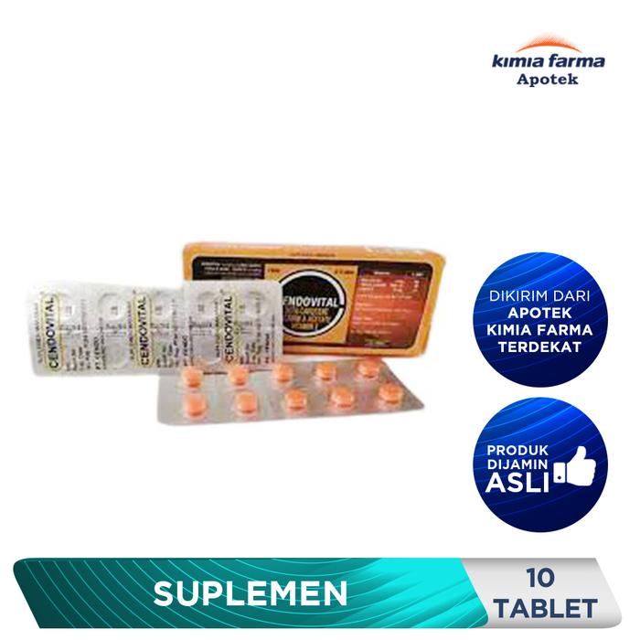 Jual CENDO VITAL BLISTER 10 TABLET / SUPLEMEN KESEHATAN MATA / KIMIA ...