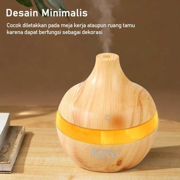 Jual Ultrasonic Aromatherapy Diffuser Air Humidifier Desain Kayu 300ml ...