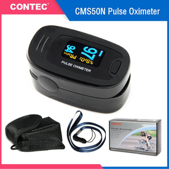 Jual CONTEC CMS50N Fingertip Pulse OLED Pulse Rate SPO2 Sensor Blood ...