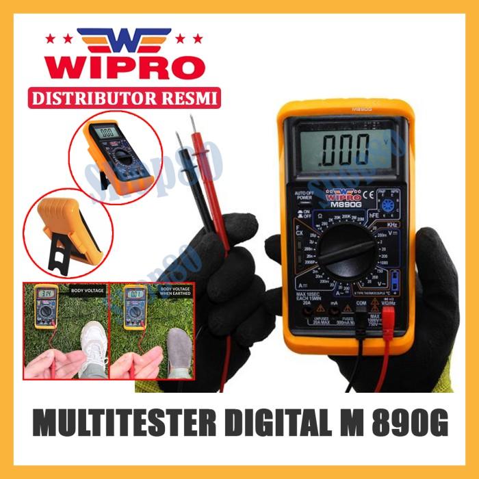 Jual Wipro Multitester Digital Avometer Multimeter Multi Tester M 890G ...