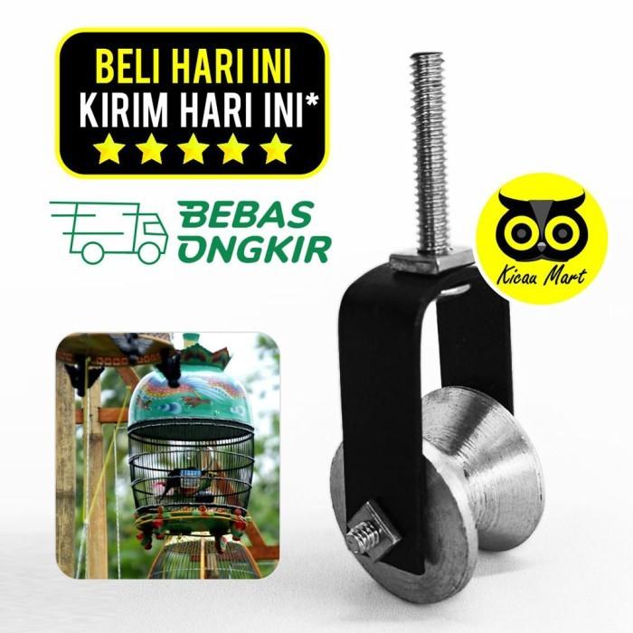 Jual Roda tebal katrol alumunium serbaguna kerekan sangkar bendera ...