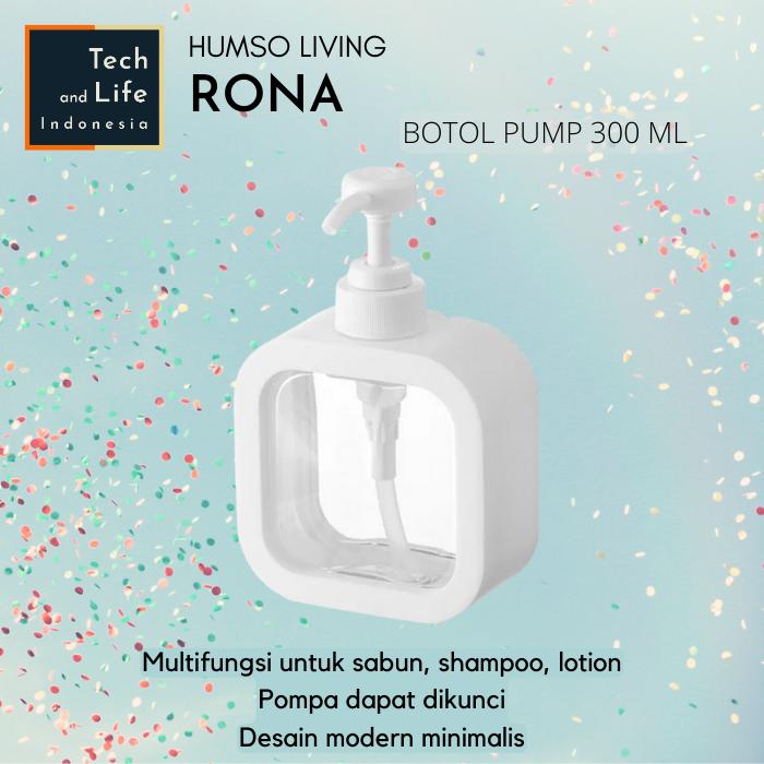 Promo Botol Pump Refill Sabun Cair Shampoo Lotion HUMSO RONA 300mL ...