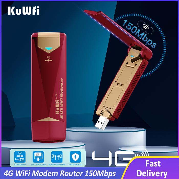 Jual KuWFi 4G WiFi Modem Router 150Mbps USB Dongle Unlock Mobile Sim Card - Kota Bandung ...