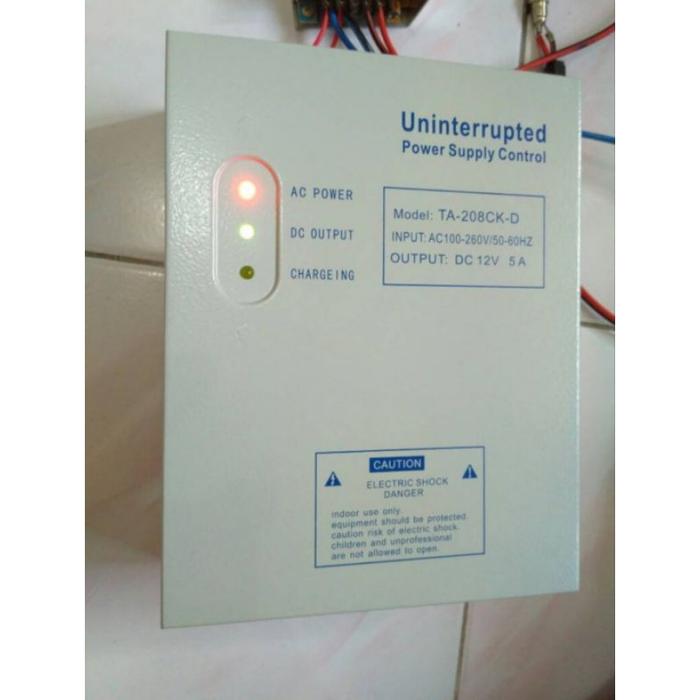 Jual POWER SUPPLY 12V 5A ELECTRIC LOCK DOOR AKI BATTERY UPS ACCESS ...