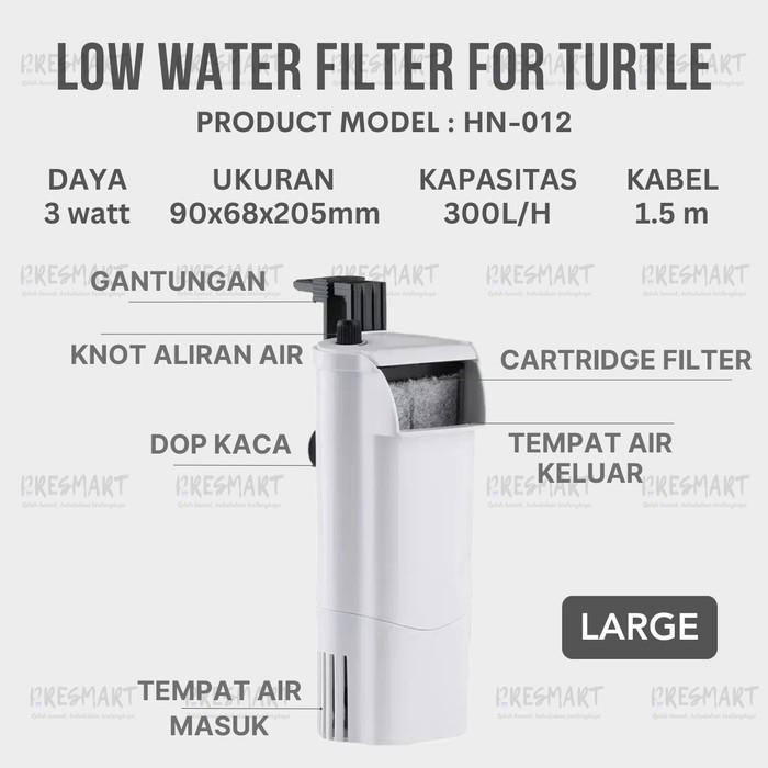 Jual TURTLE LOW WATER FILTER AIR DANGKAL TANK AQUARIUM KANDANG KURA BRAZIL - HN-012 - Jakarta ...