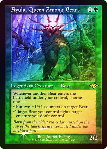 Jual MTG RETRO FOIL ETCHED AYULA, QUEEN AMONG BEARS - Kota Surabaya ...