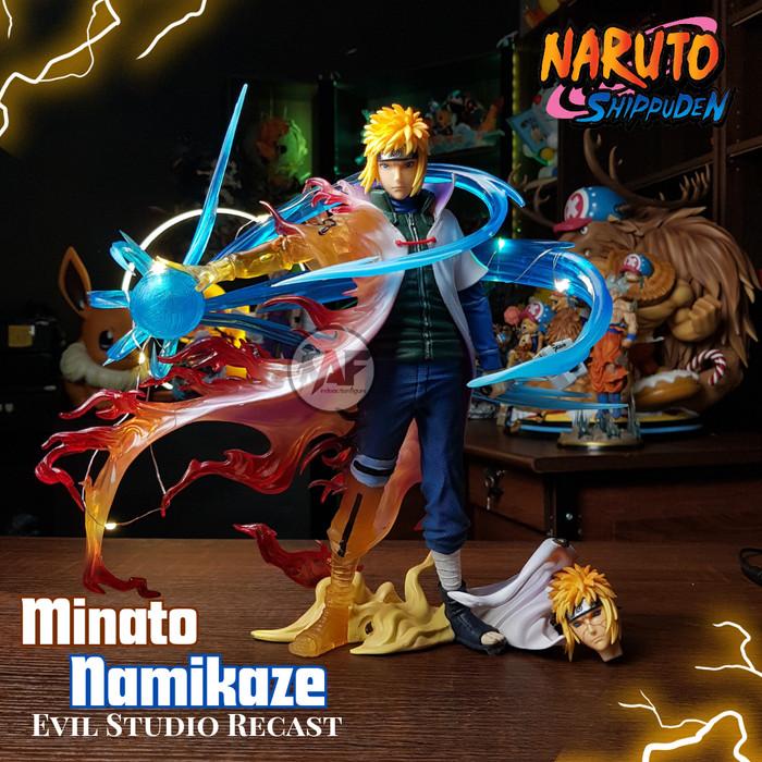 Jual Action Figure Statue Naruto Namikaze Minato Evil Studio Design Led ...
