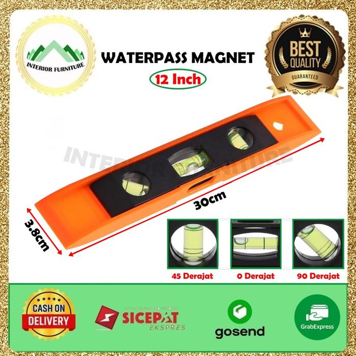 Jual Waterpas Magnet 23cm, 30cm Watterpas 9 Inci, 12 Inci Waterpas ...