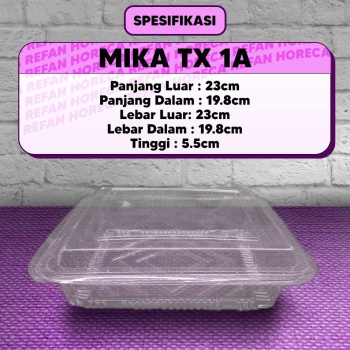 Jual Mika Plastik Kue Ukuran 1A Jumbo / Mika Kotak Makanan Besar / Box ...
