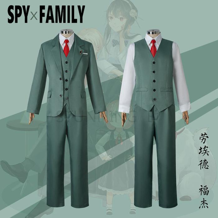 Jual Anime Spy Family Loid Forger Cosplay Uniform Costume Men's Suit ...