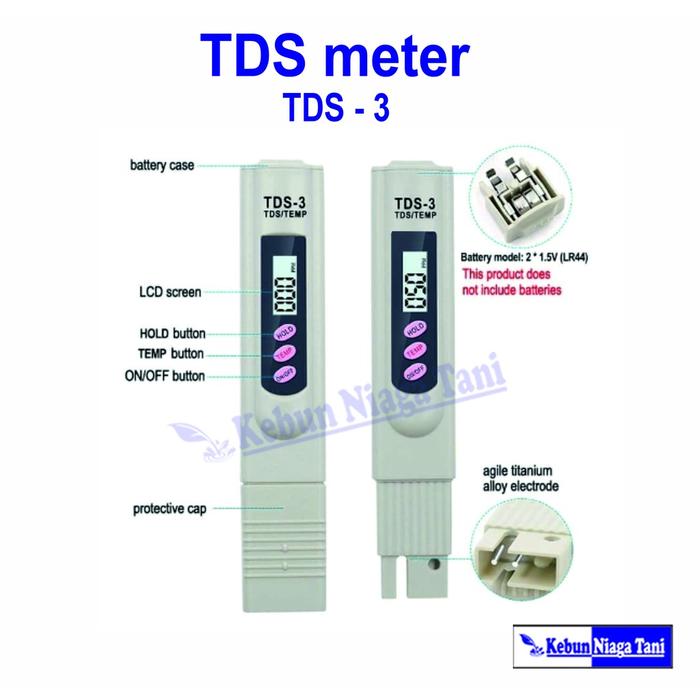 Jual tds-3 meter - total solids (tds) meter - tdsmeter sfkphe 2694rn ...