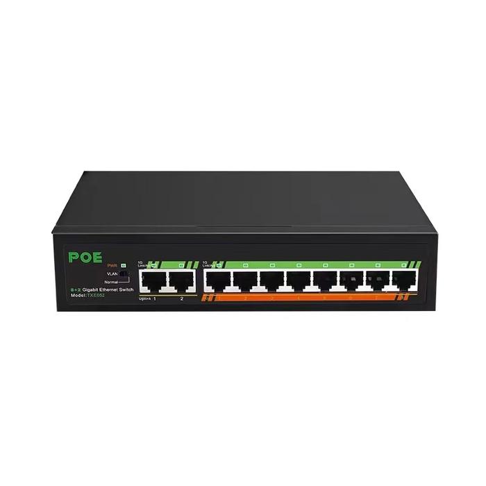 Jual 10-Port Gigabit Poe Switch Built-In Power Supply 120W Ieee ...