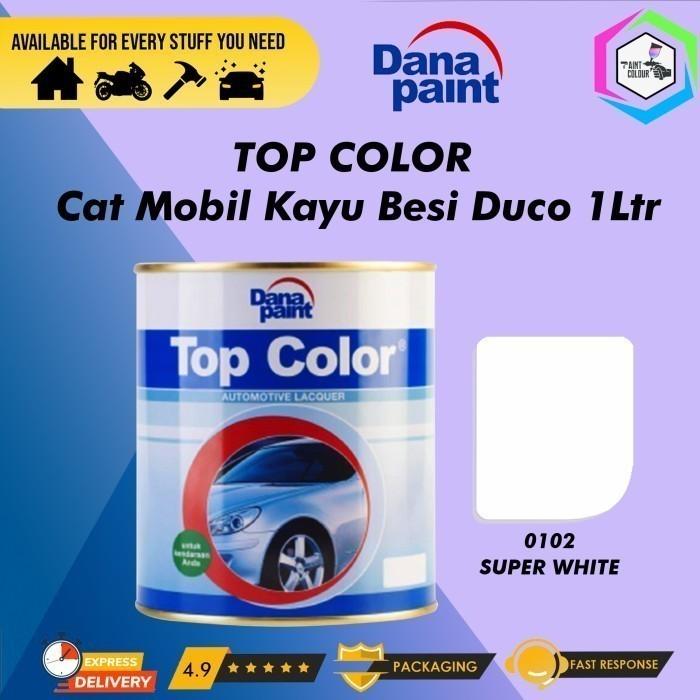 Jual TOP COLOR 0102 Super White - Cat Mobil Kayu Besi Duco - 1L - Kota ...