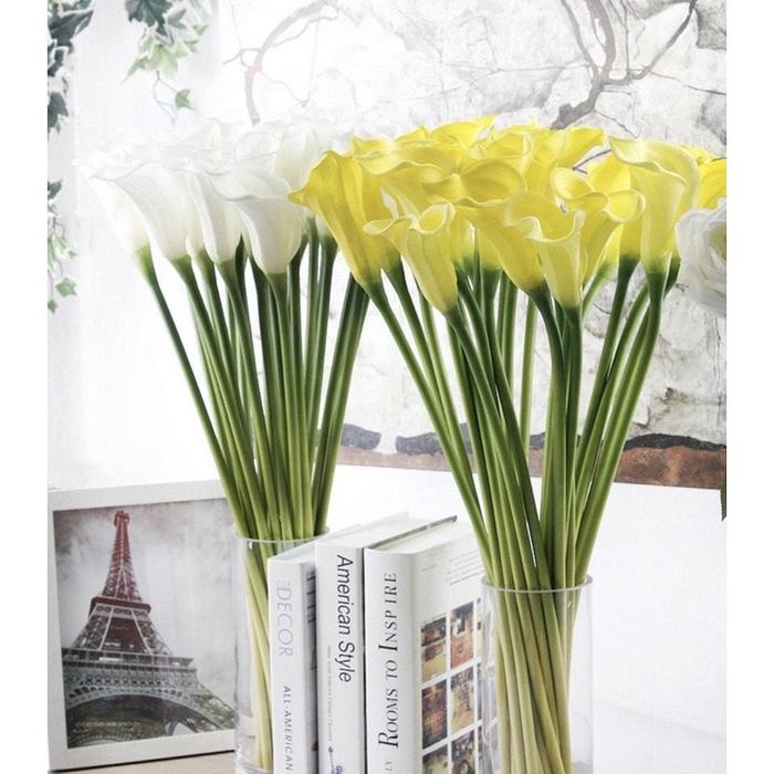 Jual Bunga Besar Calla Lily Latex Cala Lili Artificial Jumbo Premium ...