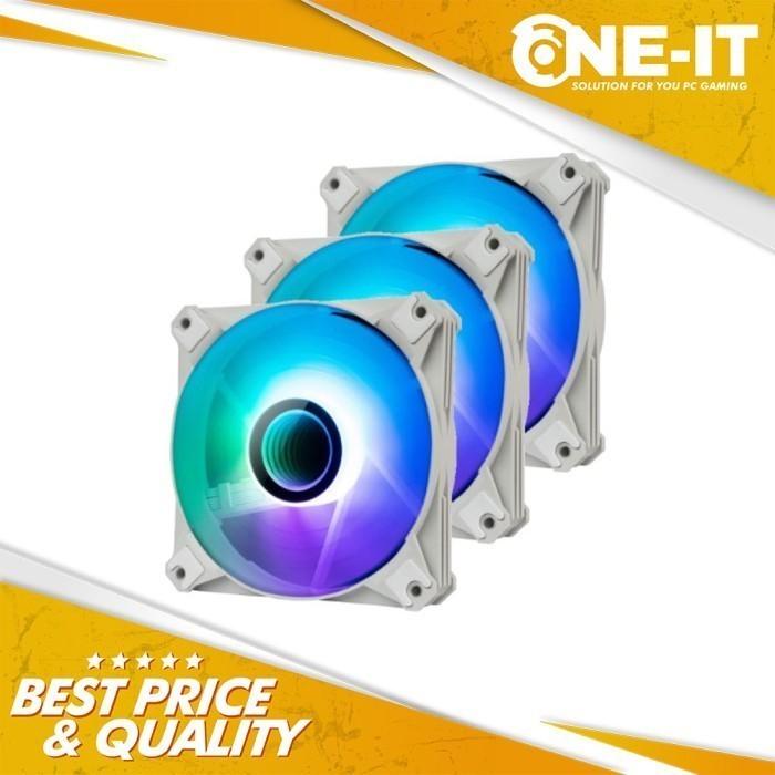 Jual FAN DARKFLASH INFINITY 8 PWM 3in1 120mm ARGB 5 Pack Fans White ...