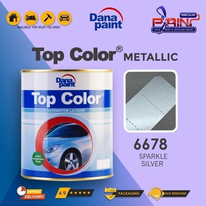 Jual Top Color Metallic 6678 Sparkle Silver - Cat Duco - 1L - Kota ...