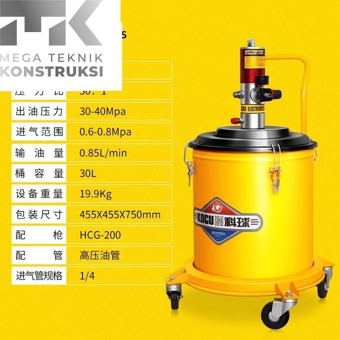 Jual POMPA GEMUK ANGIN 30 LITER AIR GREASE LUBRICATOR ORIGINAL TERBAIK ...