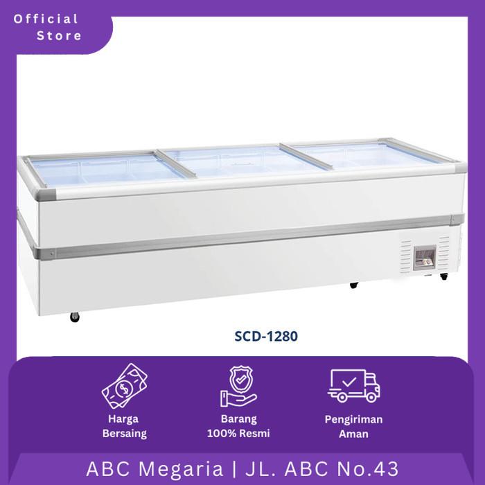Jual Gea Freezer Frozen Food Kaca Datar / Sliding Flat SCD1280 / SCD ...