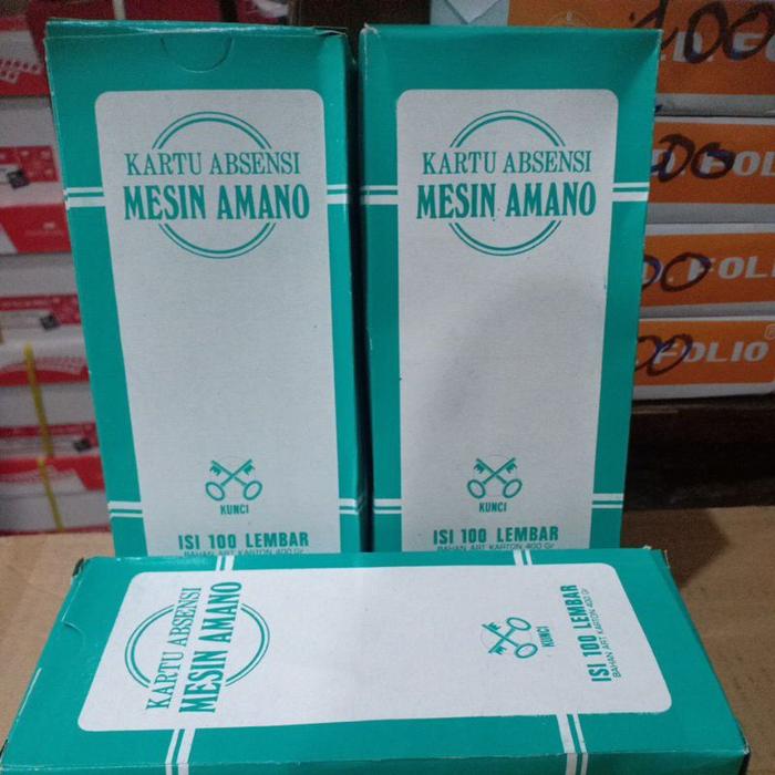 Jual Mhz Kartu Absensi Amano / Kartu Absen Amano / Kartu Absensi Ceklok ...