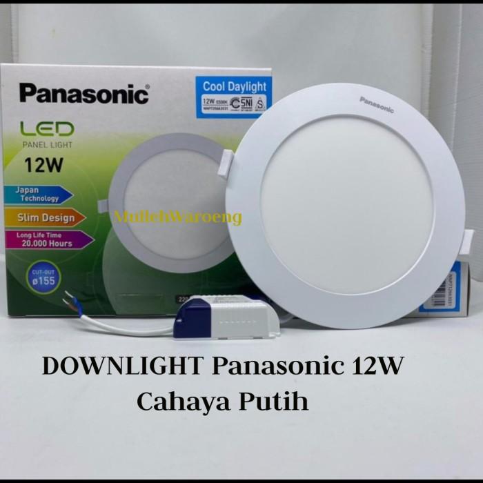 Jual PANASONIC LED PANEL 12 WATT 12W NNP735663031 DOWNLIGHT LED BULAT ...