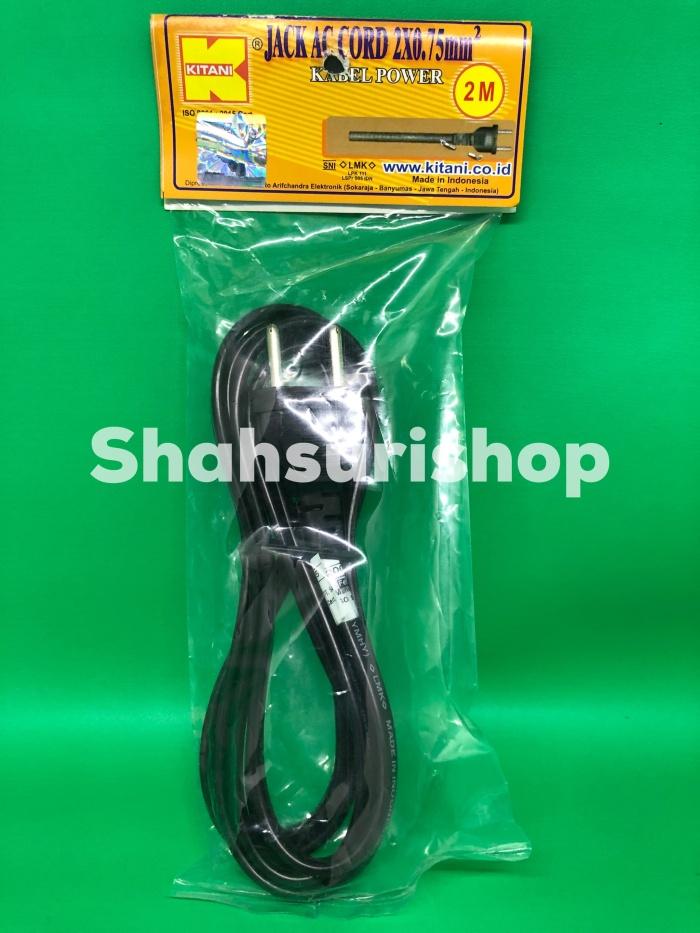 Jual KABEL POWER BUNTUNG AC CORD MERK KITANI 2X0,75 SNI 2 METER ...