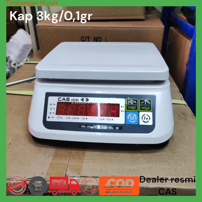 Jual Timbangan digital CAS SW 2 kap 3Kg - 30Kg LED, made in Korea - 3K Best - Kota Bandung ...