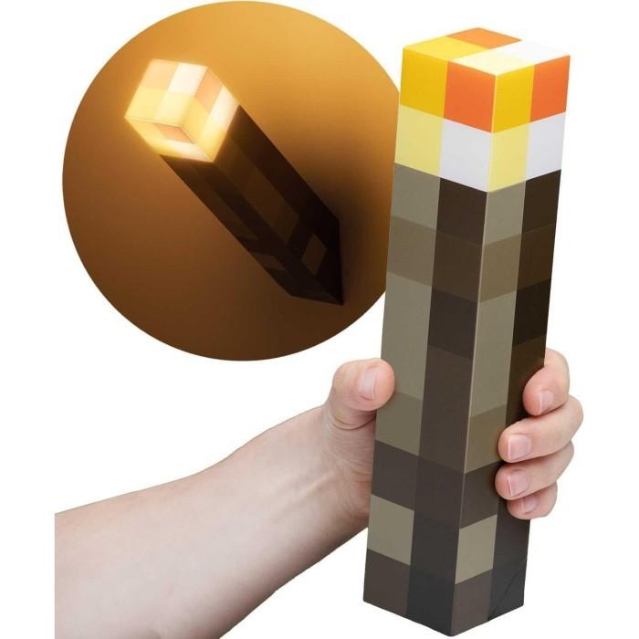 Jual Lampu LED Minecraft Torch Night Light Rechargeable Warm White ...