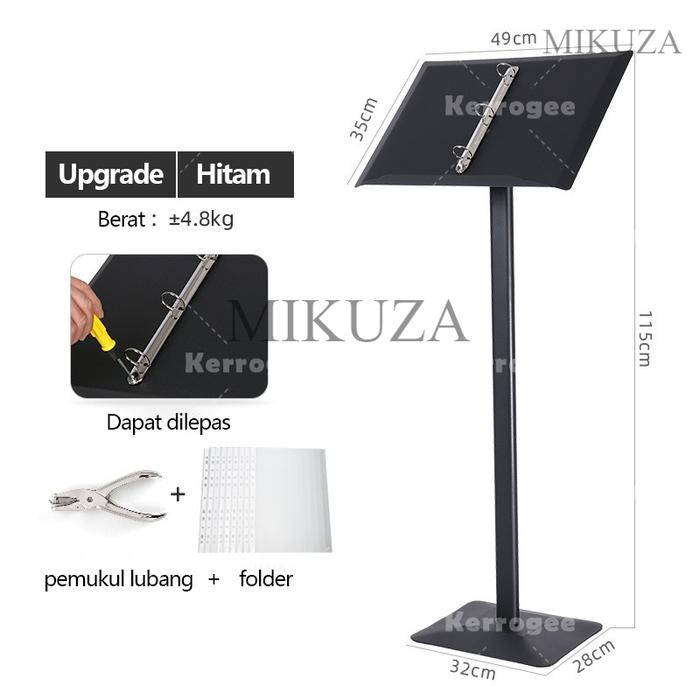 Jual Stand Menu A4 Holder Stand Tempat Menu Display Stand Rak Menu Buku ...