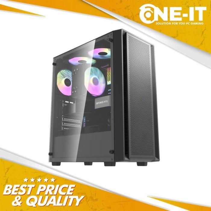 Jual CASE PC DARKFLASH DK353 BLACK + 4 FAN ARGB ATX CASING KOMPUTER ...