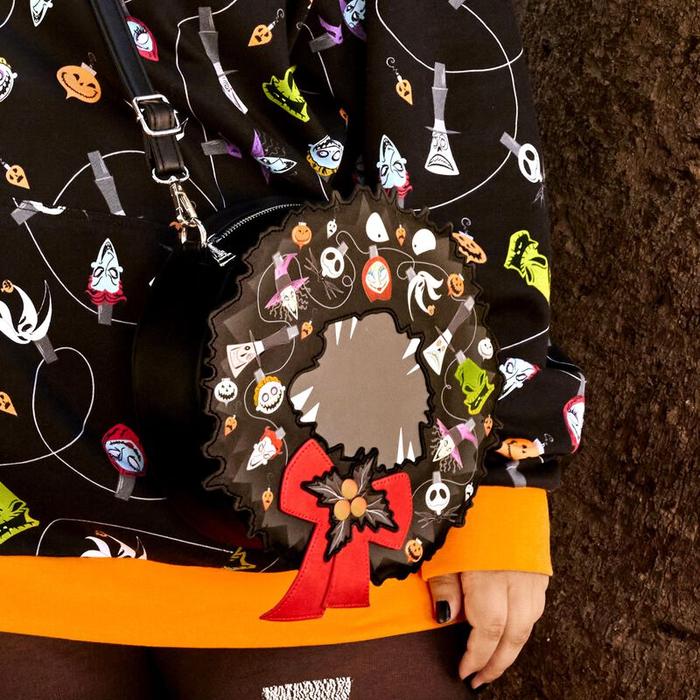 Promo Loungefly Nightmare Before Christmas Wreath String Lights Glow ...