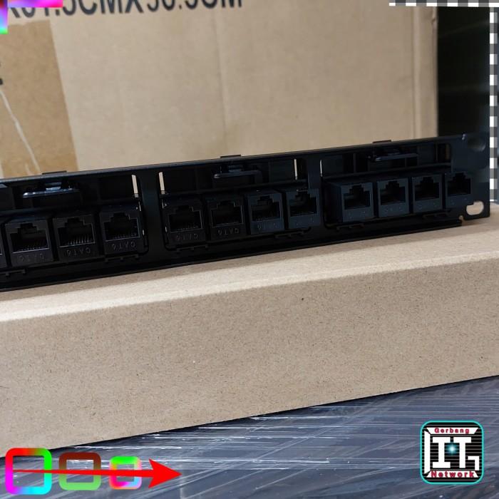 Jual Panduit Patch Panel Barel Pass Through / Barrel Panel - 24 Port Di ...