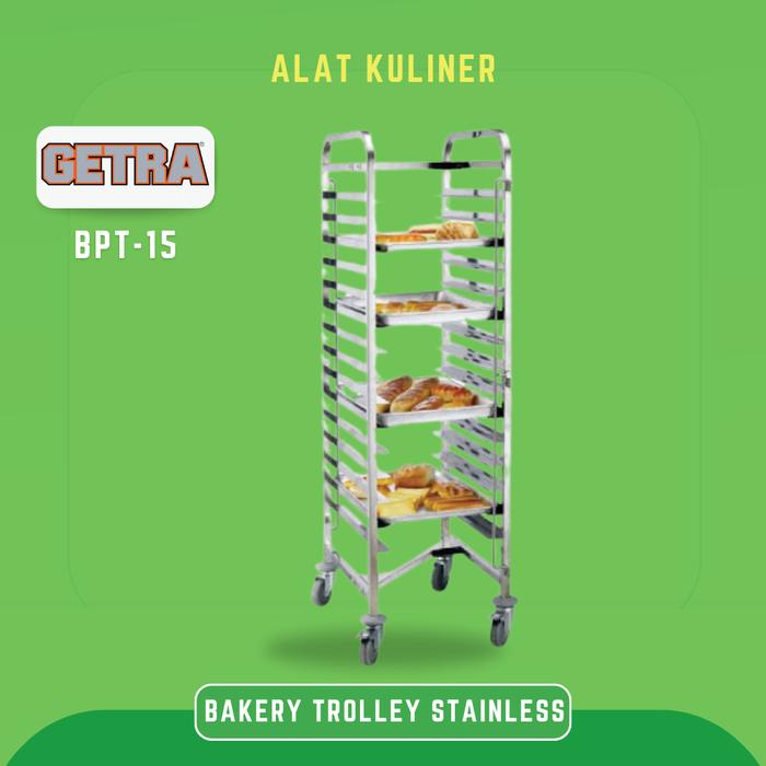 Jual GETRA BPT 15 BPT-15 GASTRONOM BAKERY TROLLEY TROLI ROTI - Kota ...