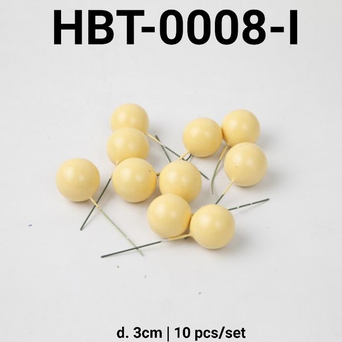 Jual GR-HBT-0008 Cake topper hiasan kue bola emas perak biru pink putih ...