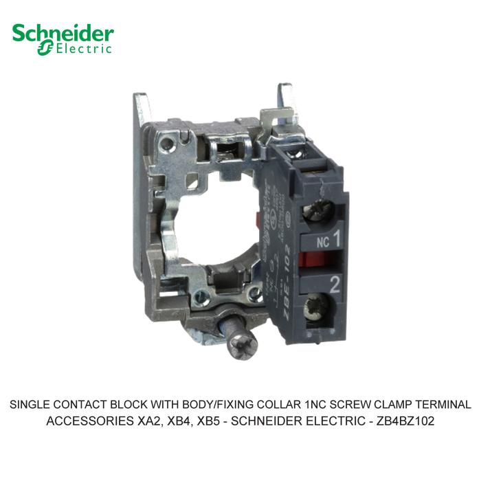 Jual SINGLE CONTACT BLOCK WITH BODY/FIXING COLLAR 1NC SCREW CLAMP ...