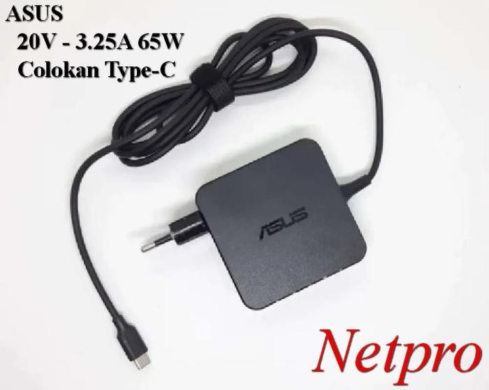 Jual Charger Adaptor For ASUS 20V - 3.25A 65W Colokan USB Type C -NP ...