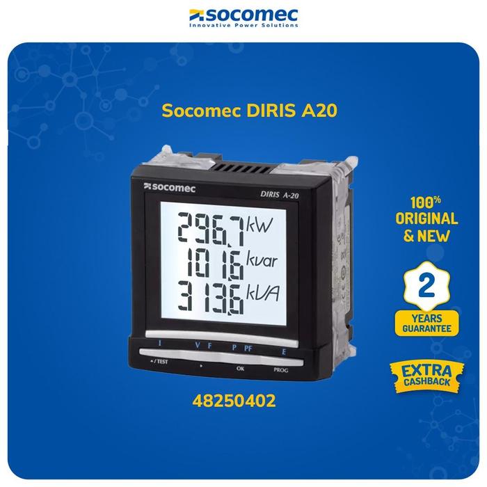 Promo Socomec DIRIS Digiware A20 Power Metering - 48250402 Cicil 0% 3x ...