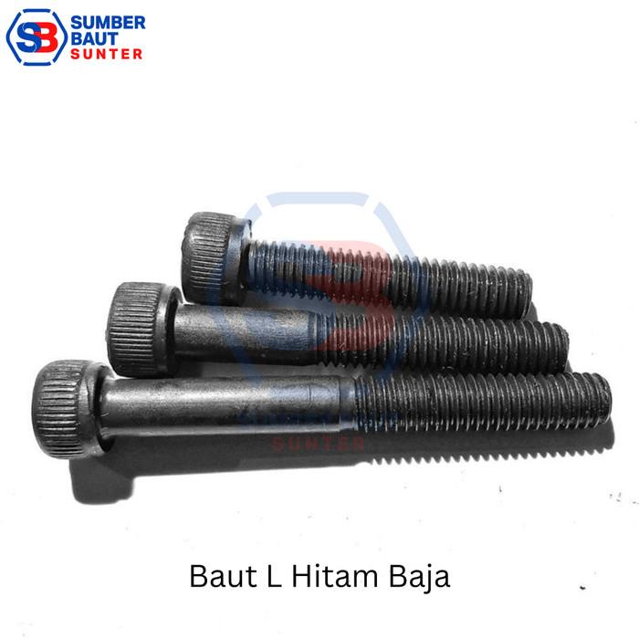 Jual M4x10 Baut L Baja Hitam Socket Head Kunci L 4x10 - Jakarta Utara ...