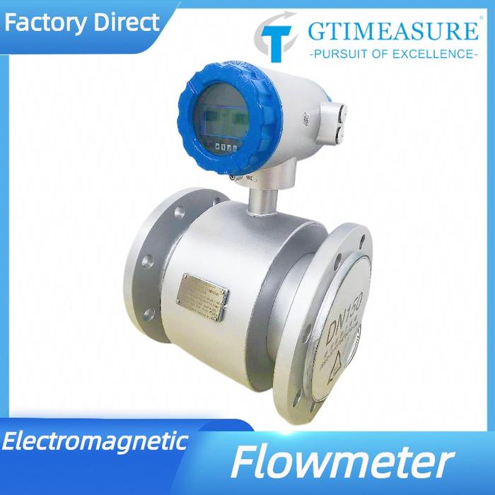 Jual DN65 DN80 DN100 Electromagnetic Flowmeter For Sewage Waste Water Electronic Integrated Flow ...
