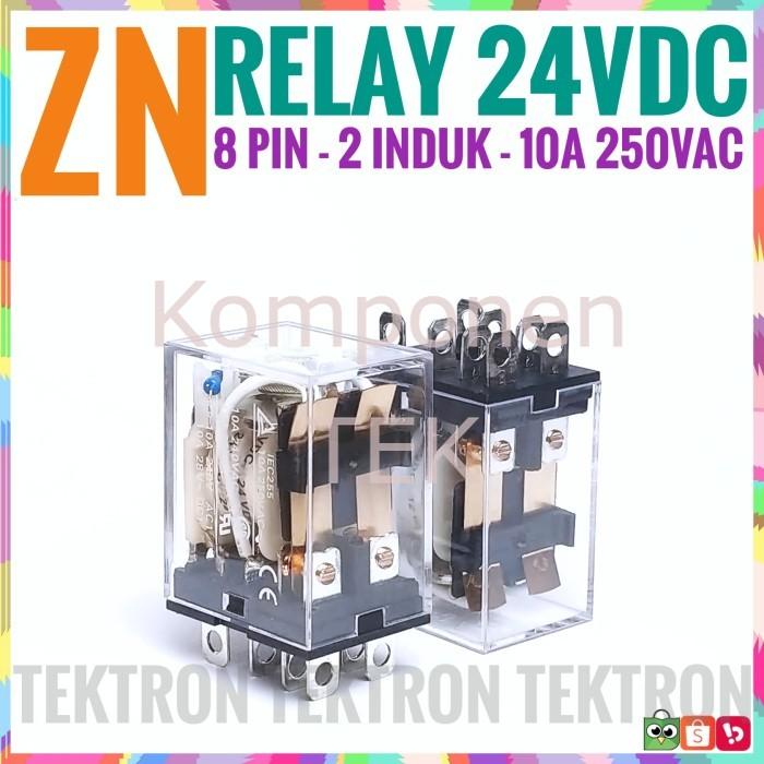 Jual ZN Relay 24V 8pin 2 induk Coil 24VDC Switch 10A 250VAC LY2N 8p LY2 - Kota Bandung ...
